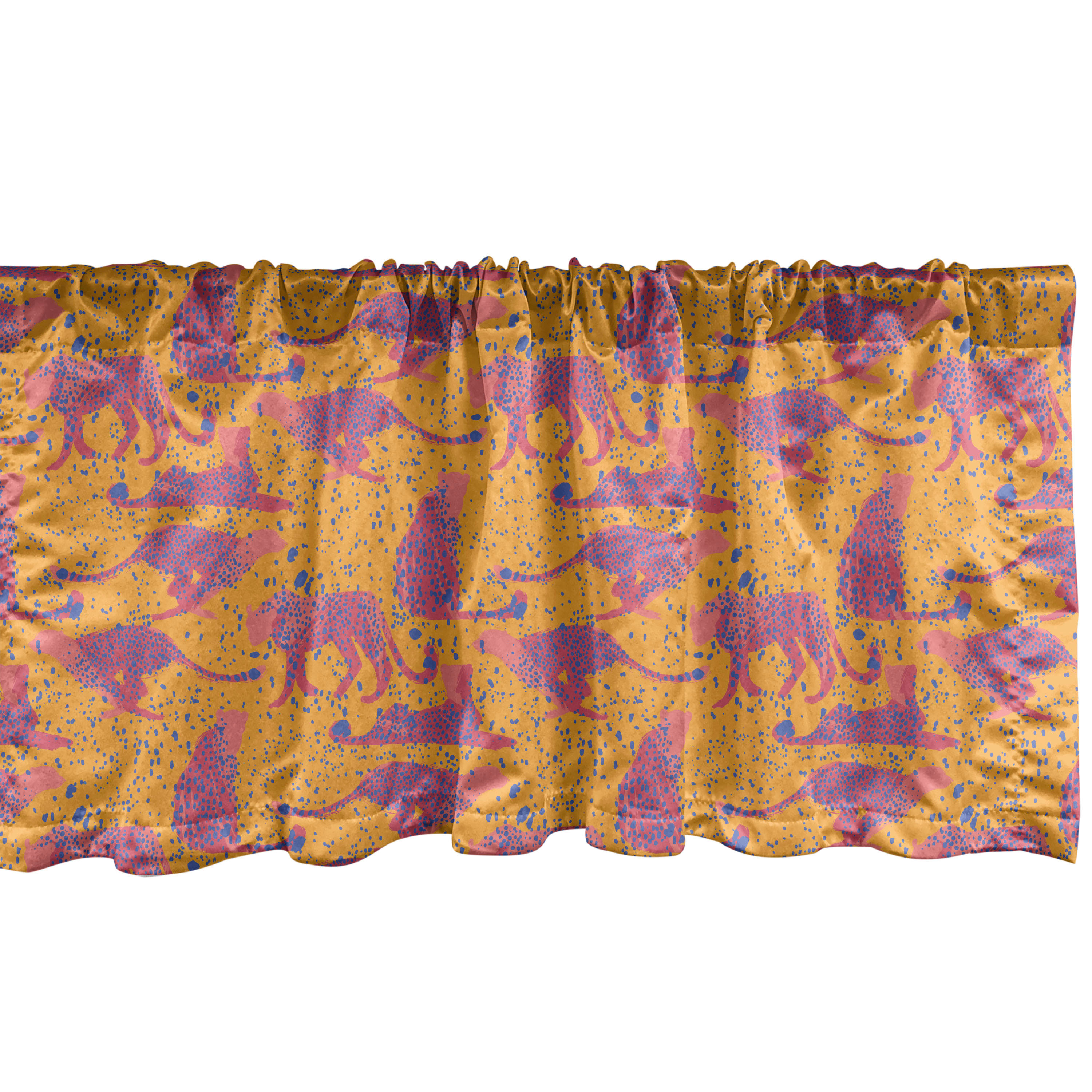 Ambesonne Leopard Valance Pack of 2 Modern Exotic 94613 | Wayfair