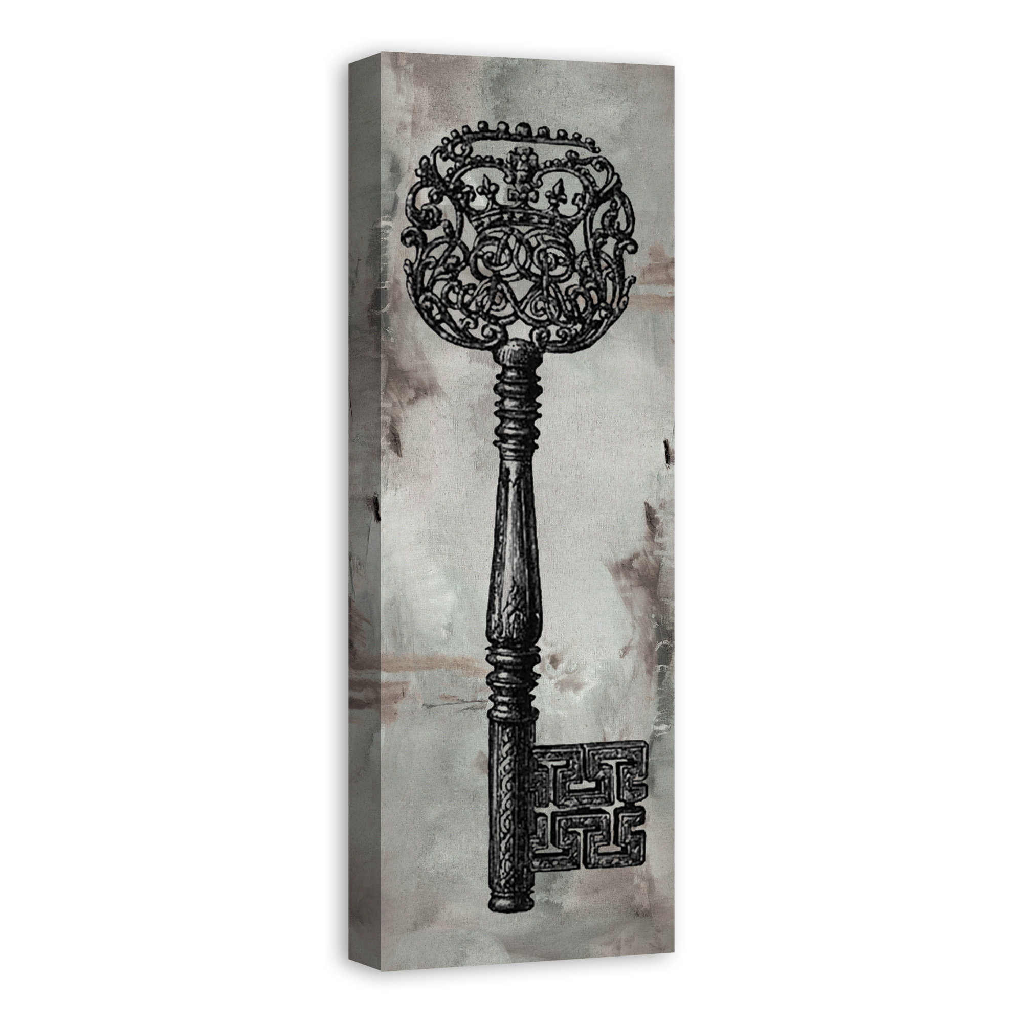 Fleur De Lis Living 'Creepy Key' Graphic Art Print on Canvas | Wayfair