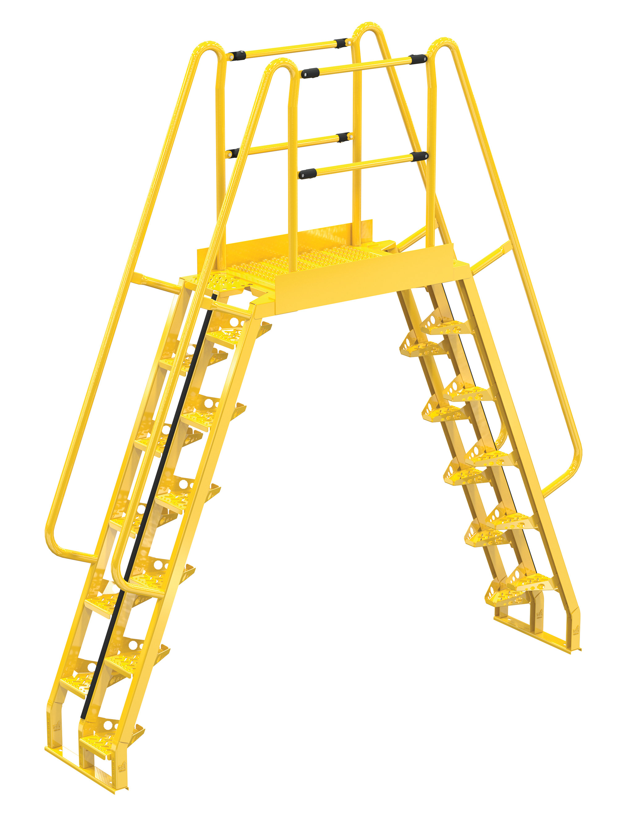 Vestil 10.51' Steel Cross Over Ladder | Wayfair
