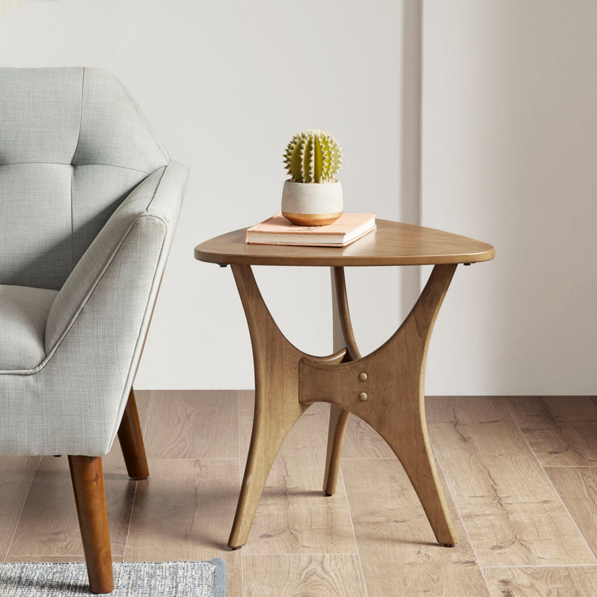 Dakota Fields Triangle Wood Side Table - Wayfair Canada