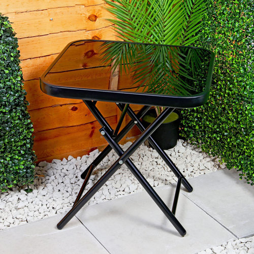 Dakota Fields Gobin 50cm Square Folding Table | Wayfair.co.uk