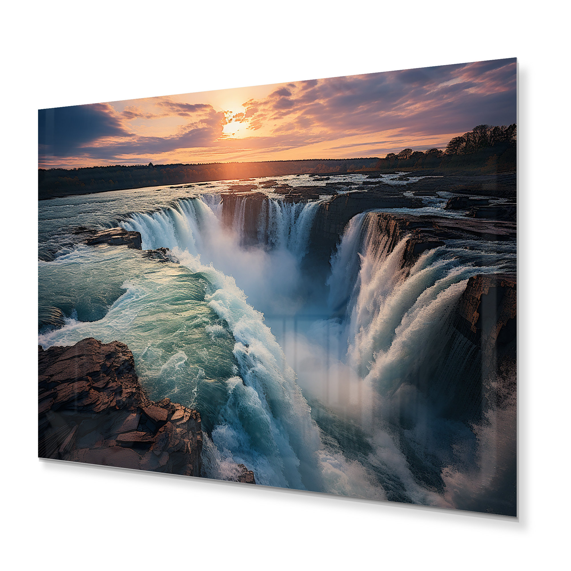 Latitude Run® Canada Falls Of Splendour II - Canada Metal Wall Decor ...