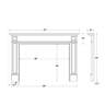 Modern Ember Lenwood Traditional Wood Fireplace Mantel Surround Kit ...