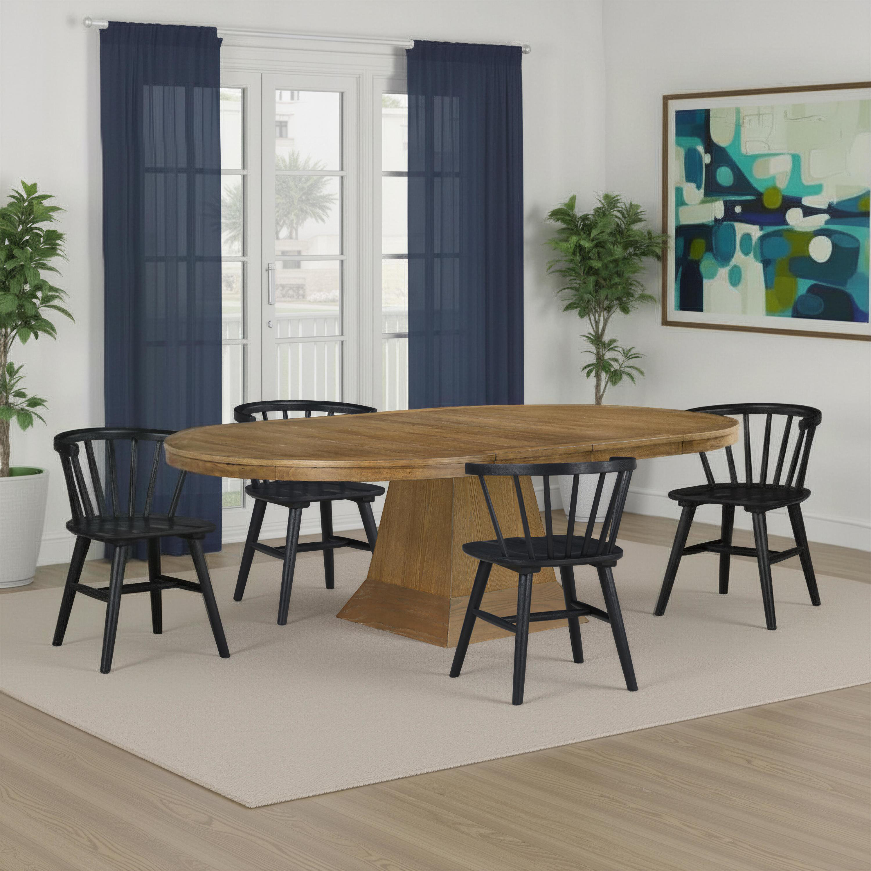 Steve Silver Furniture Vaughn Extendable Wood Dining Table Set | Wayfair