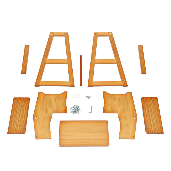 WFX Utility™ 3 - Step Wood Folding Step Stool | Wayfair