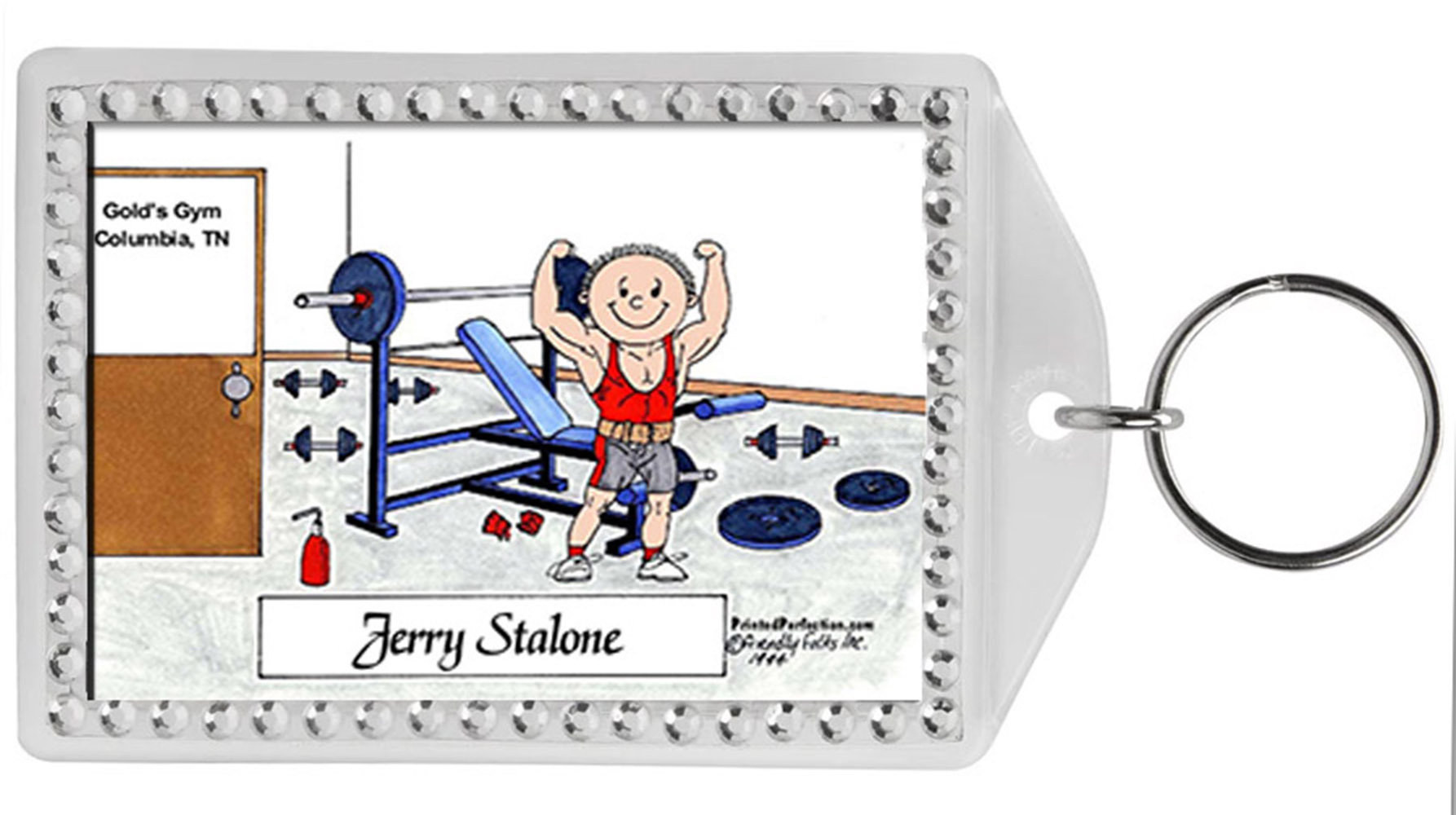 Printed Perfection Personalized Friendly Folks Weightlifter - Male ...