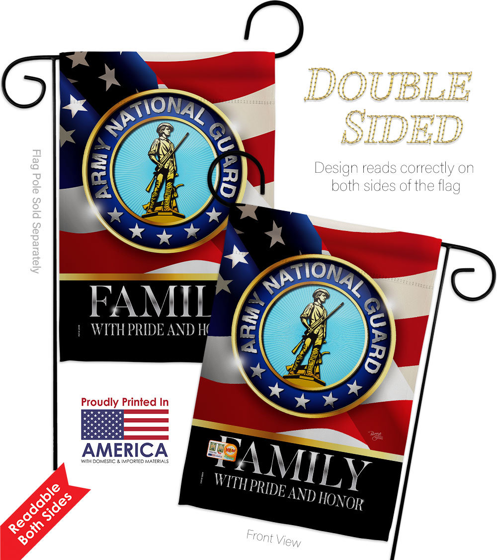 Breeze Decor 2-Sided 19 x 13 In. Us Army National Guard Family Honor ...
