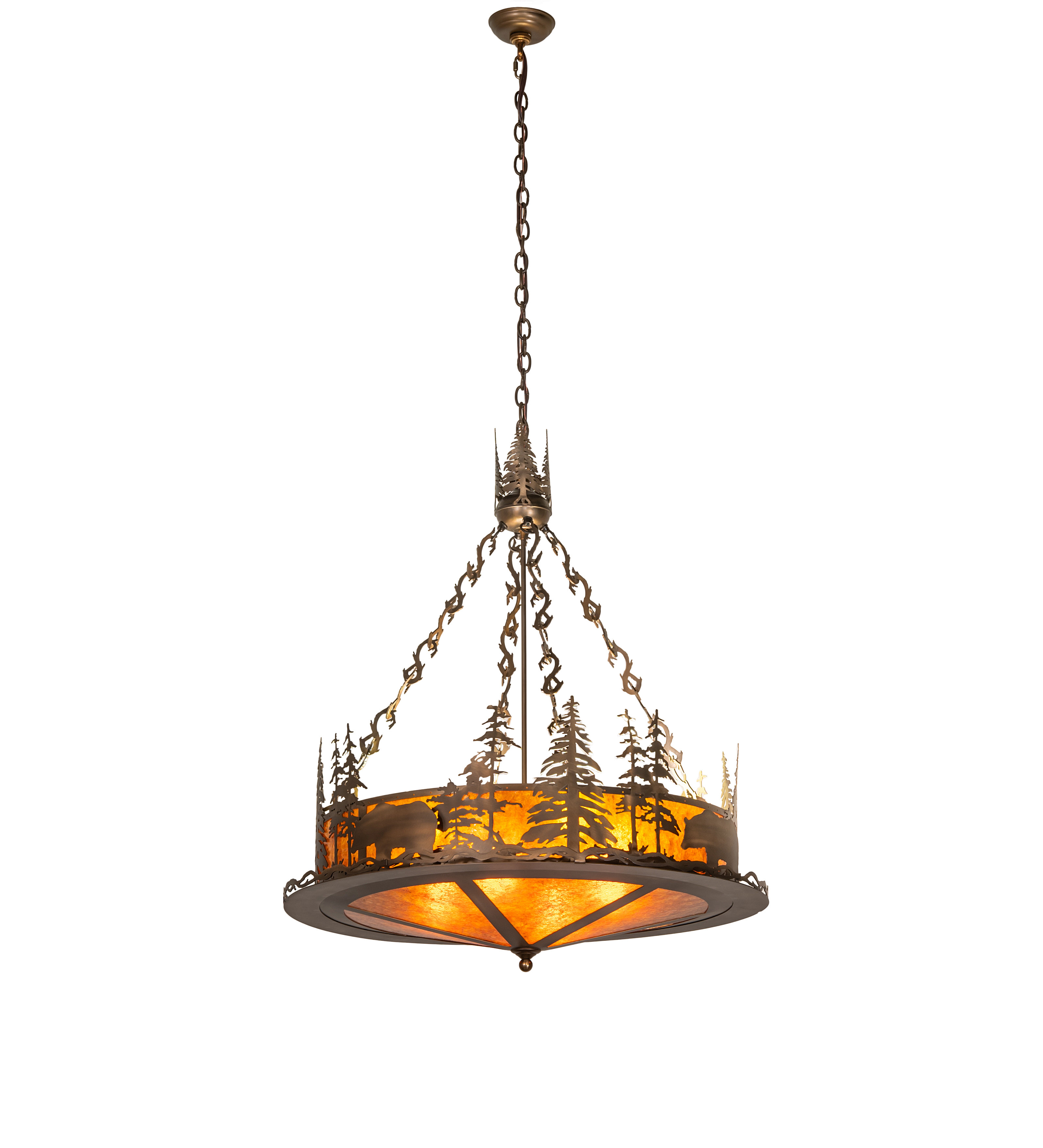 Meyda Lighting 34" Wide Bear At Lake Inverted Pendant | Perigold