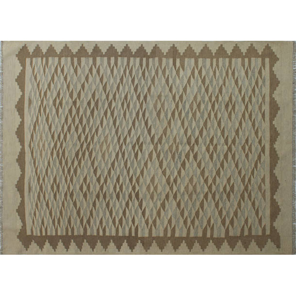 Foundry Select Benge Hand Knotted Wool Geometric Rug | Wayfair