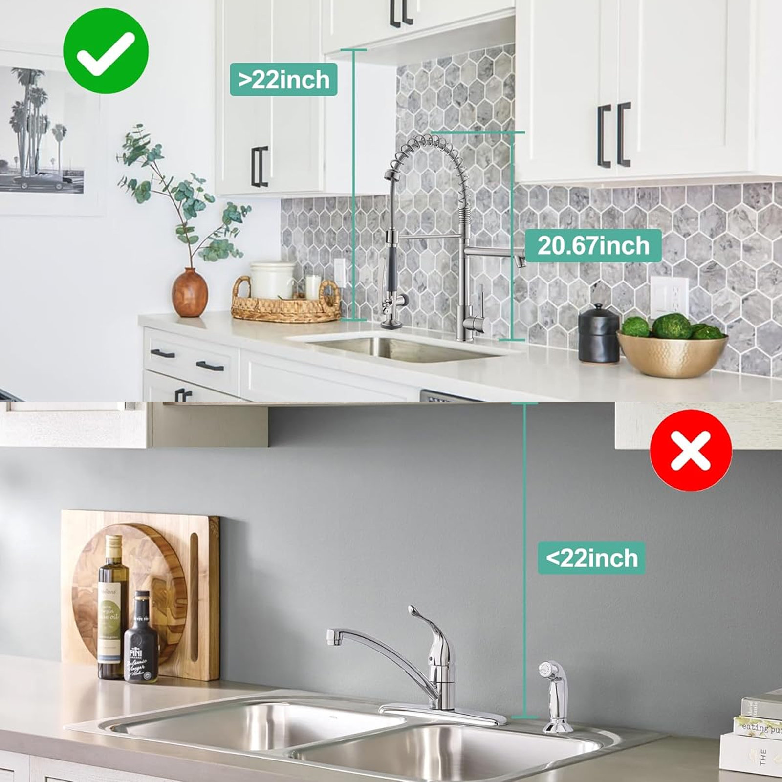 VIBRANTBATH Commercial Pull Down Kitchen Sink Faucet With Sprayer ...