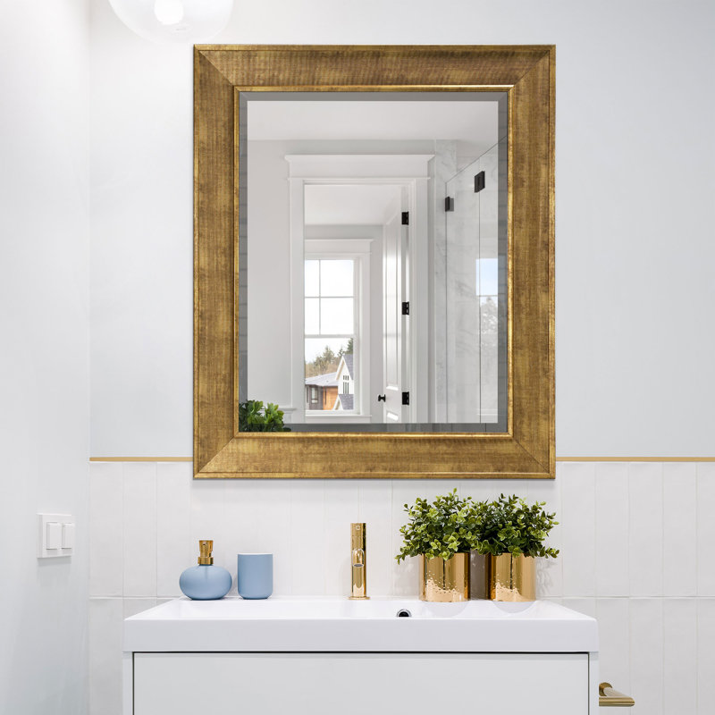 Mercer41 Aimon Polystyrene Rectangle Wall Mirror | Wayfair