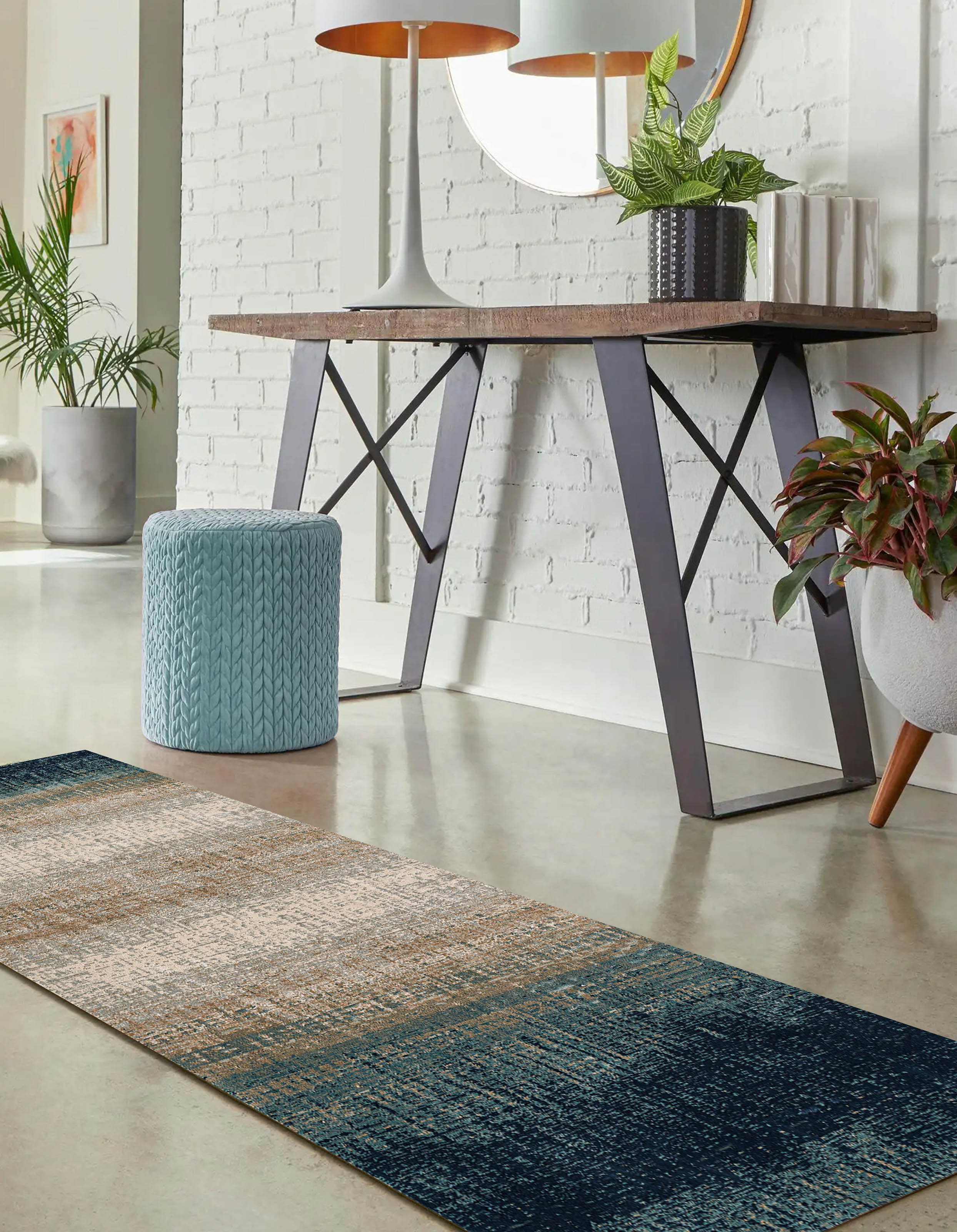 Ebern Designs Tapis bleu sable - Wayfair Canada
