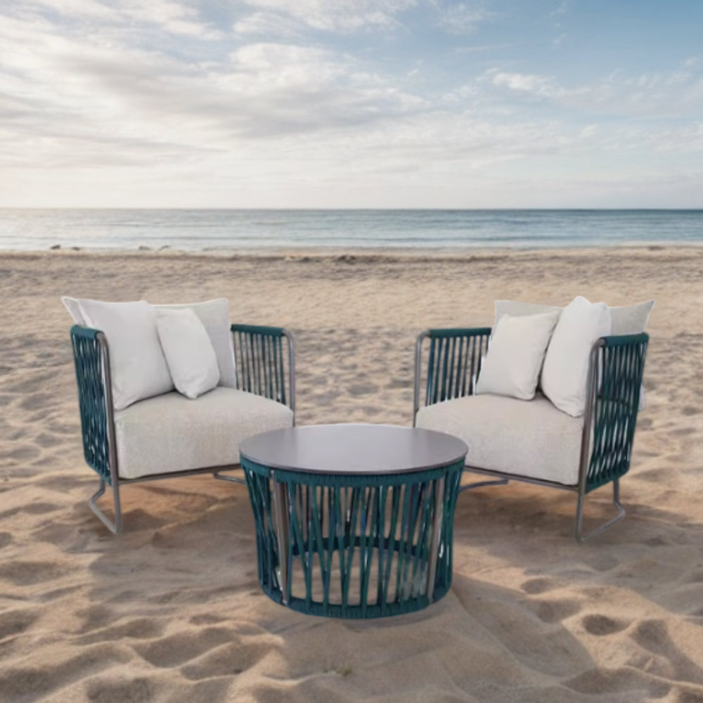 Elegance Furnishings Modern Simple Outdoor Waterproof Sponge Sofa Sets ...