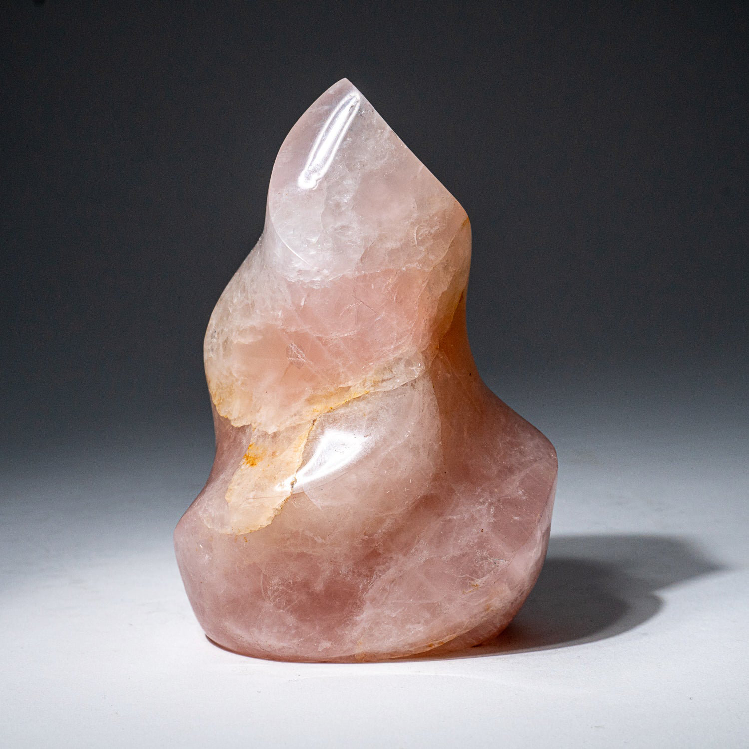 Astro Gallery of Gems Forme libre polie de quartz rose poli du Brésil ...