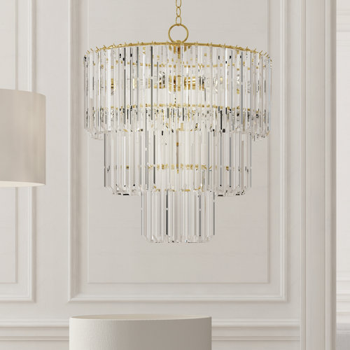 Greyleigh™ Abington 9 - Light Dimmable Tiered Chandelier & Reviews ...