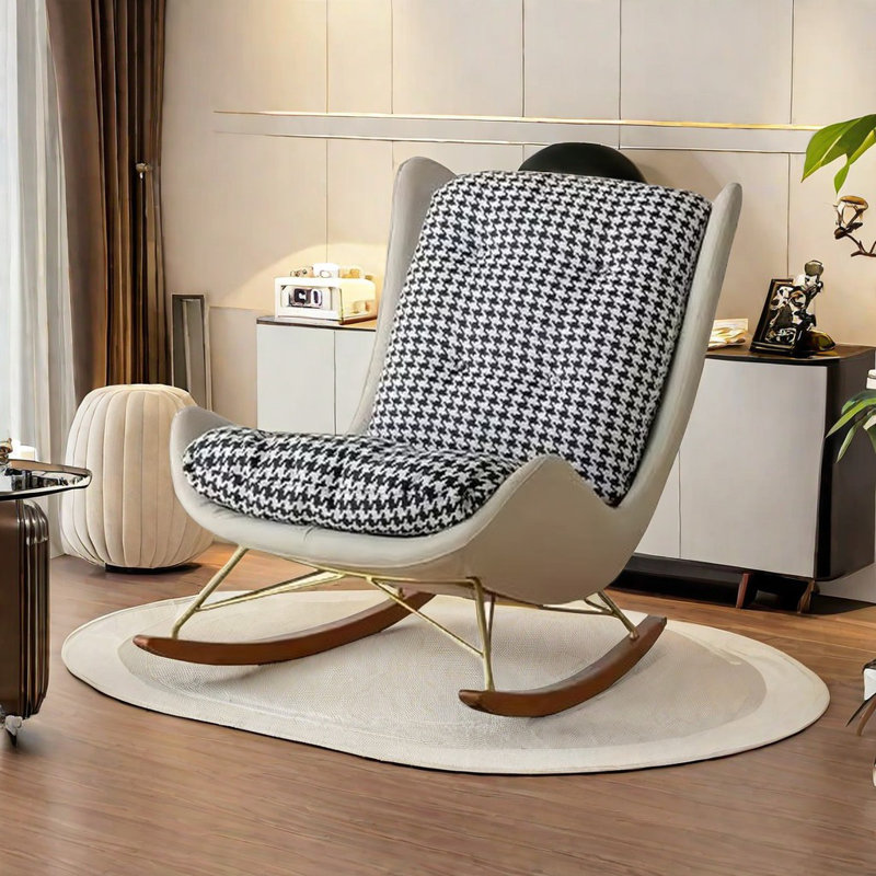 SUPROT Retro Art Rocking Chair Rocking Chair | Wayfair