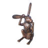 Nifao Collection Pondering Bunny Rabbit Bronze Statue, Charming Home ...