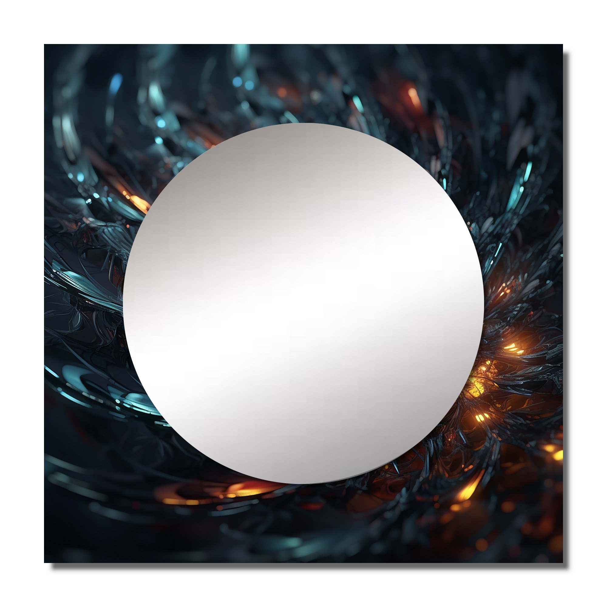 Design Art Interstellar Infinity Matrix - Space Large Square Mirror For ...