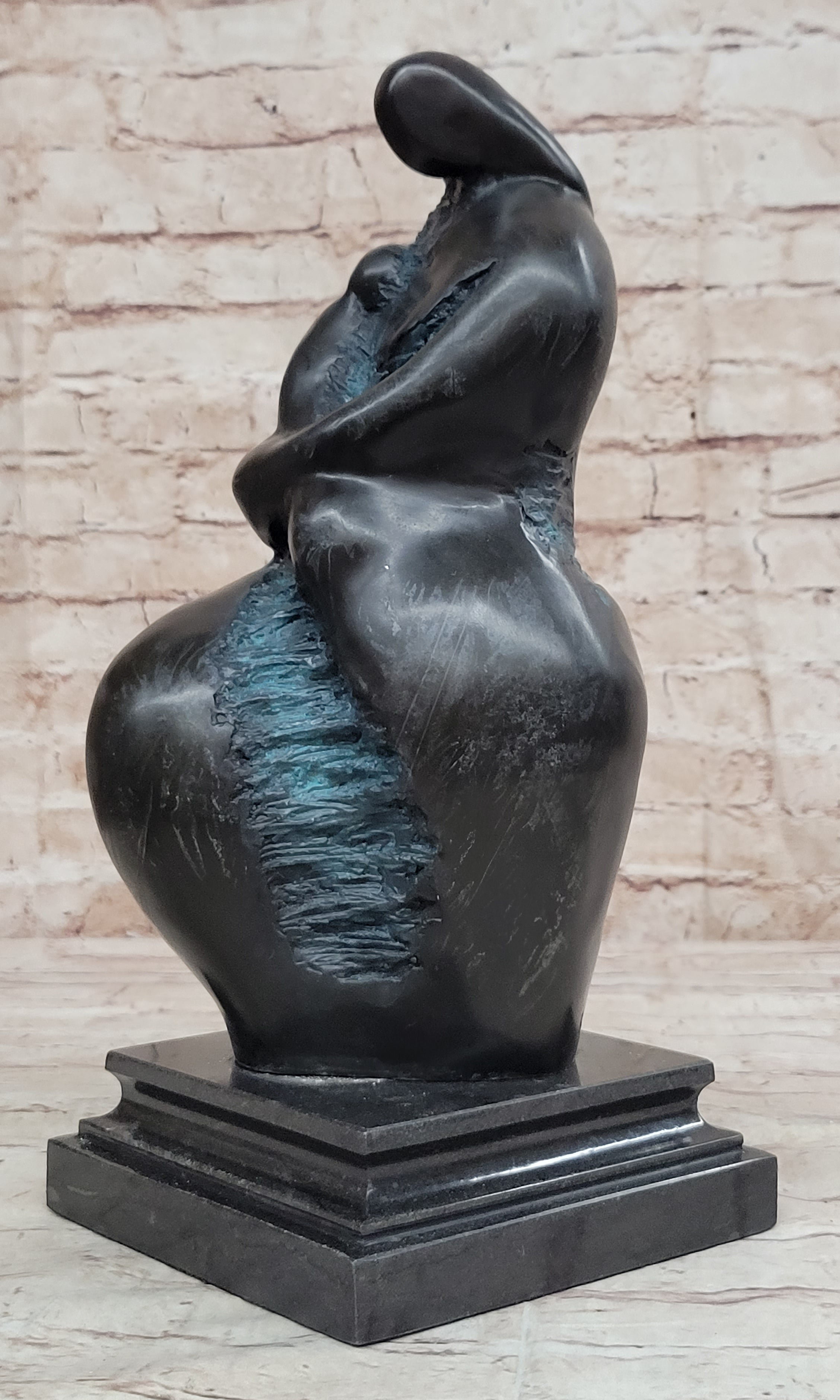 Red Barrel Studio® Kelcy Hand Made Mother And Child In Green Patina By ...
