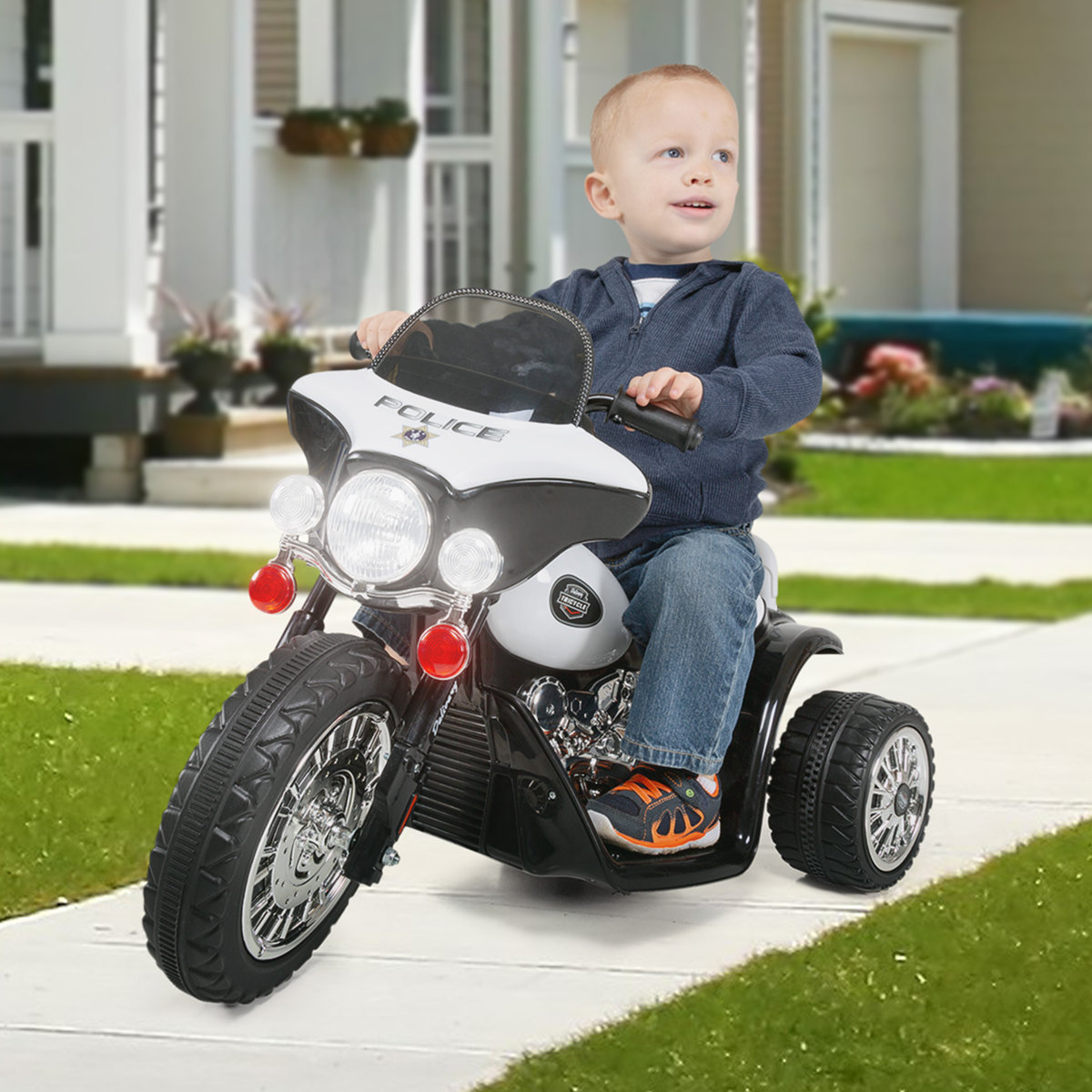 Lil' Rider Lil Rider 6V 1 Seater Battery Powered Mini 3 Wheels Chopper ...