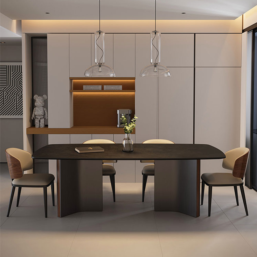 Elamer European minimalist high-end dining table set | Wayfair