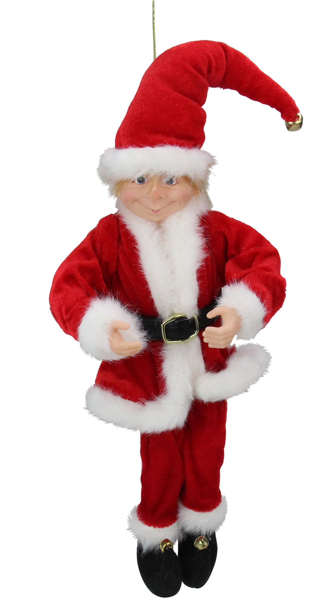 Northlight 15" Red and White Bendable Elf in a Santa Suit - Wayfair Canada