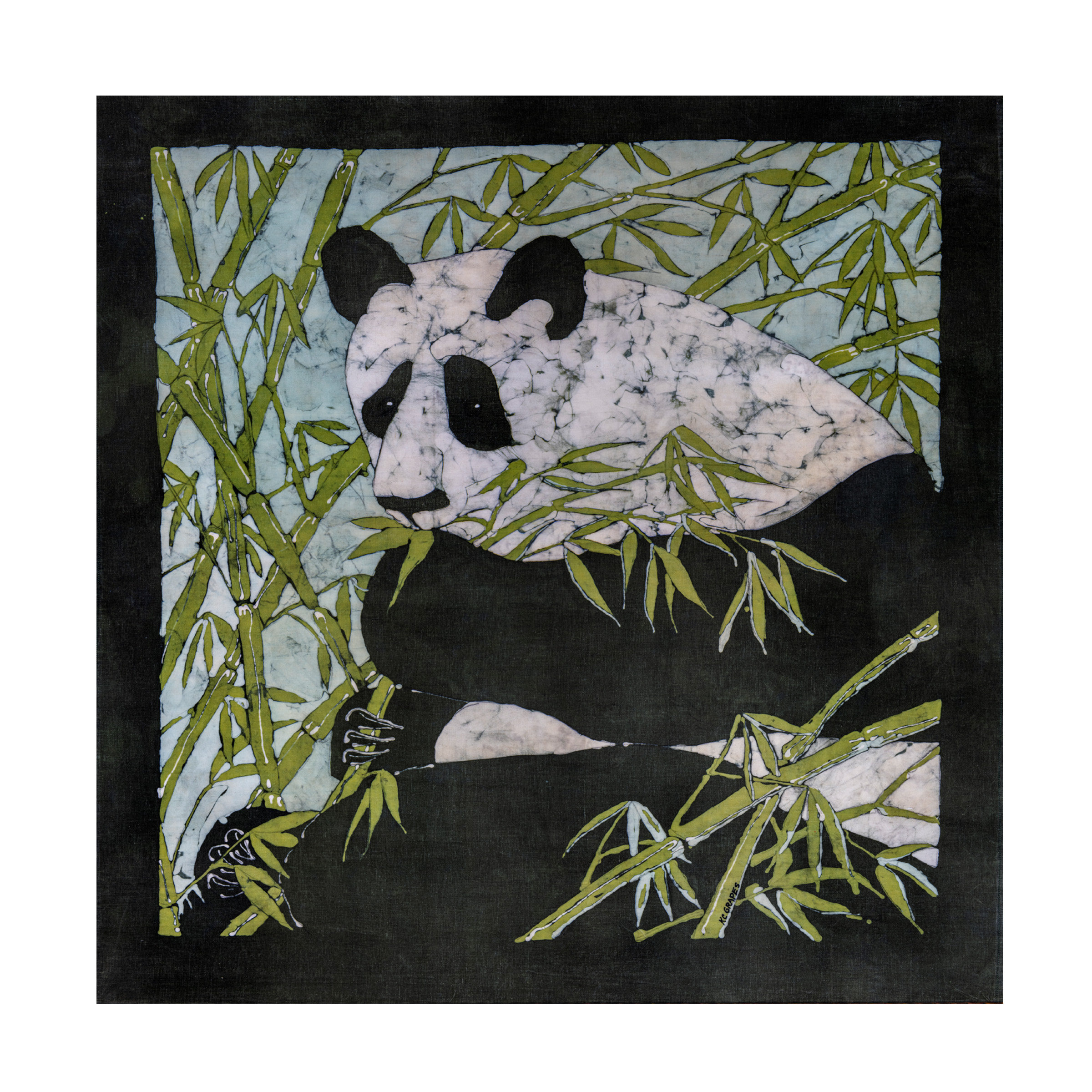 Winston Porter Panda Batik by K.C. Grapes Canvas Art | Wayfair