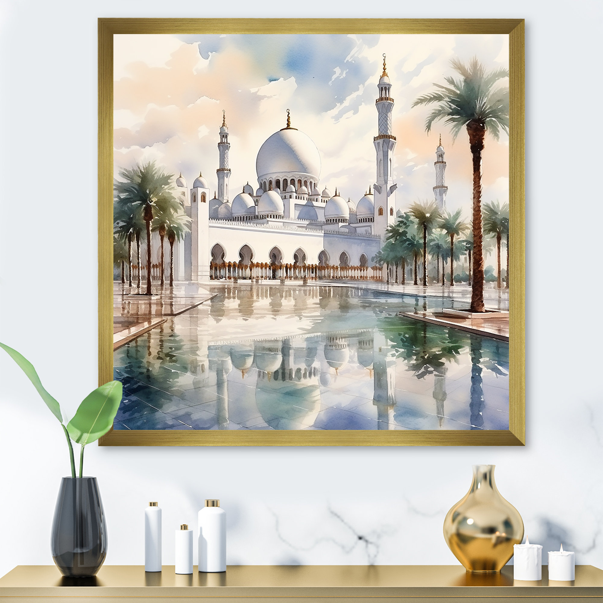Winston Porter White Emirates Islam Sheikh Zayed Mosque IV - Islam Wall ...