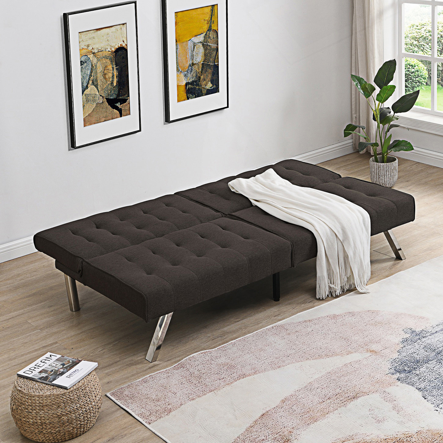 Latitude Run® Comfy Couch, Multifunctional Sofa Bed | Wayfair