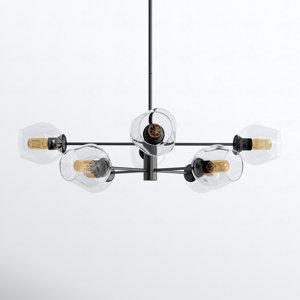 Trent Austin Design® Alpharetta 8 - Light Sputnik Modern Linear ...