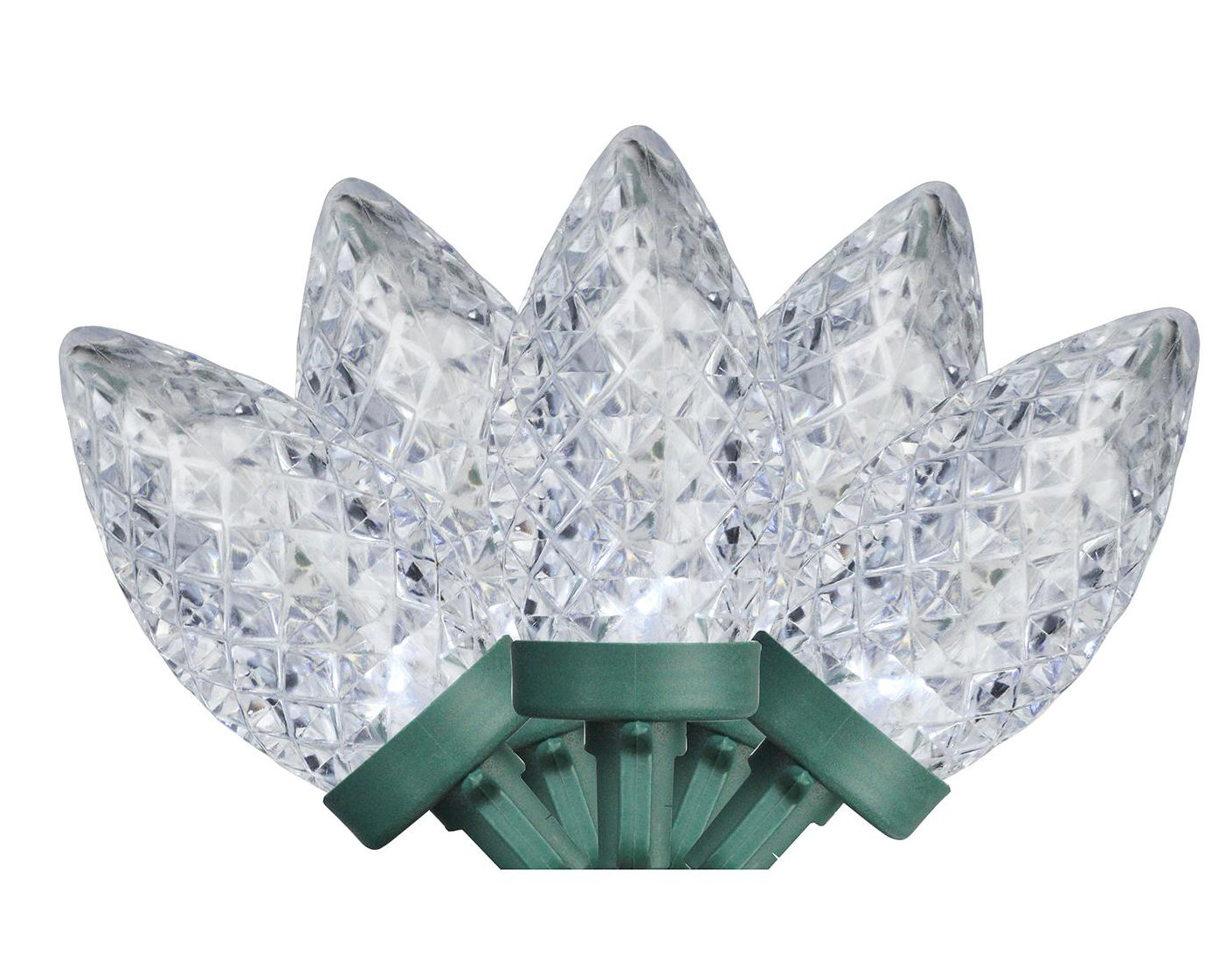 Northlight Seasonal 100-Count Faceted LED C9 Christmas Lights - 66 ft ...