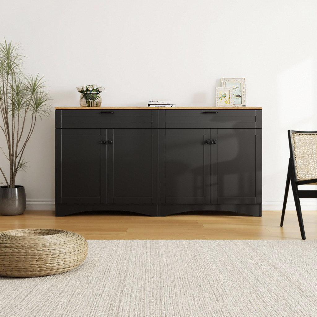 Ophelia & Co. 63" Farmhouse TV Stand – Rustic Storage with Modern ...