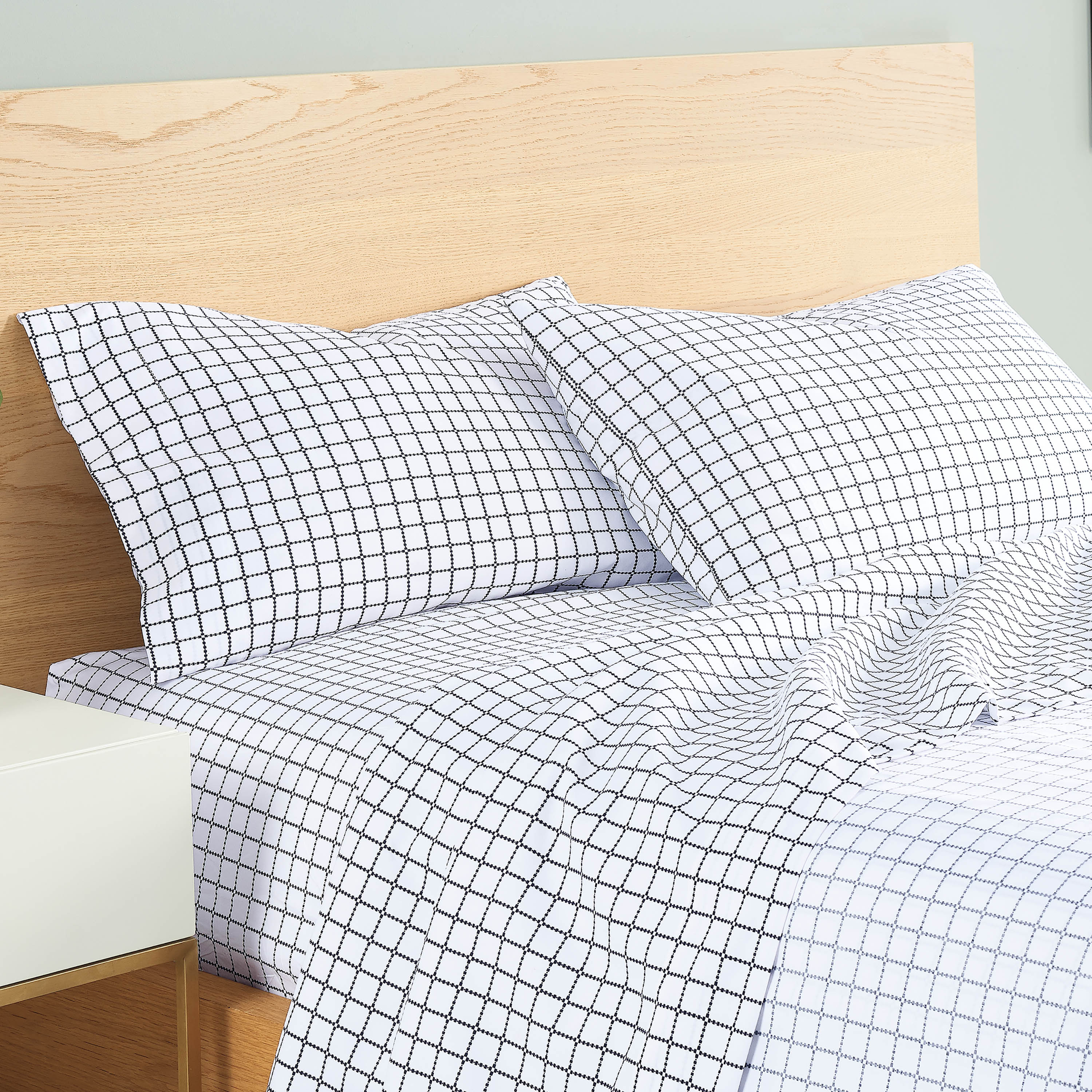 Utica Printed Sheet Set Collection out of the Box Gingham Sheet Set ...