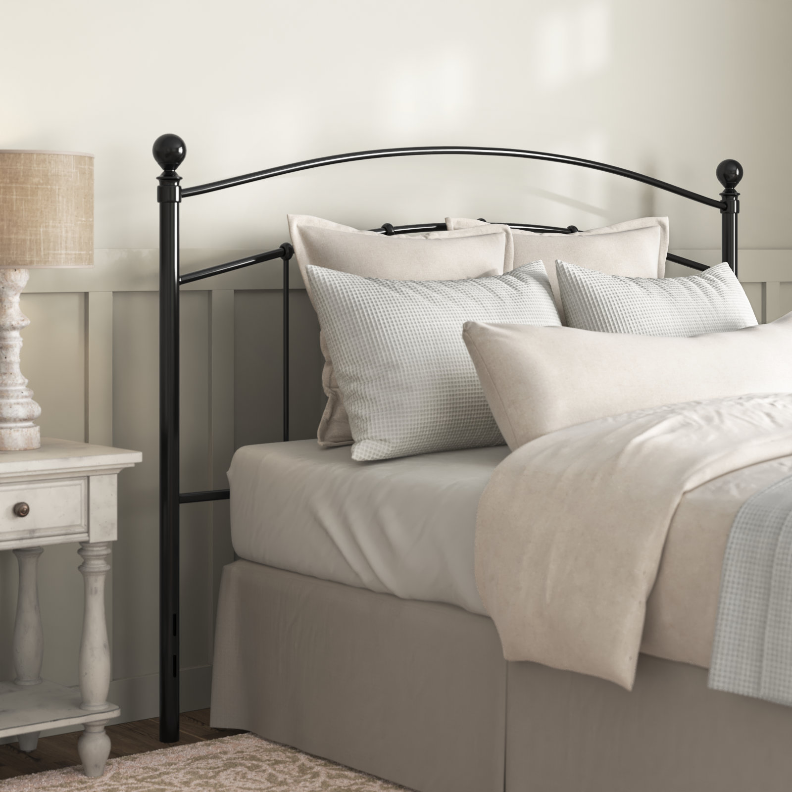 Lark Manor Aarzoo King Metal Slat Headboard | Wayfair