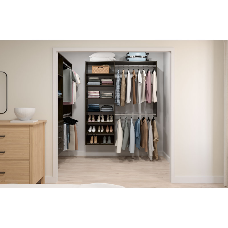 Dotted Line™ Lulu 36'' - 60'' Closet System (Can Be Cut To Fit ...