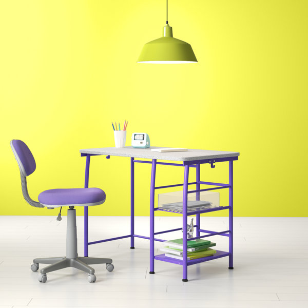 Hashtag Home Walter Metal Base Writing Desk & Reviews | Wayfair