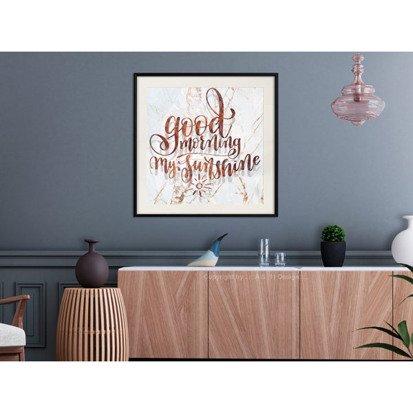 Happy Larry Gerahmtes Poster Good Morning | Wayfair.de