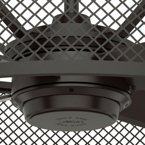 Hunter Fan 34" Fennec 4 - Blade Caged Ceiling Fan with Wall Control and ...
