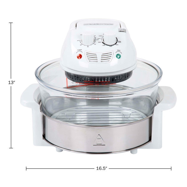 Classic Cuisine Air Fryer - Halogen Oven with 12 to 17 Quart Capacity ...
