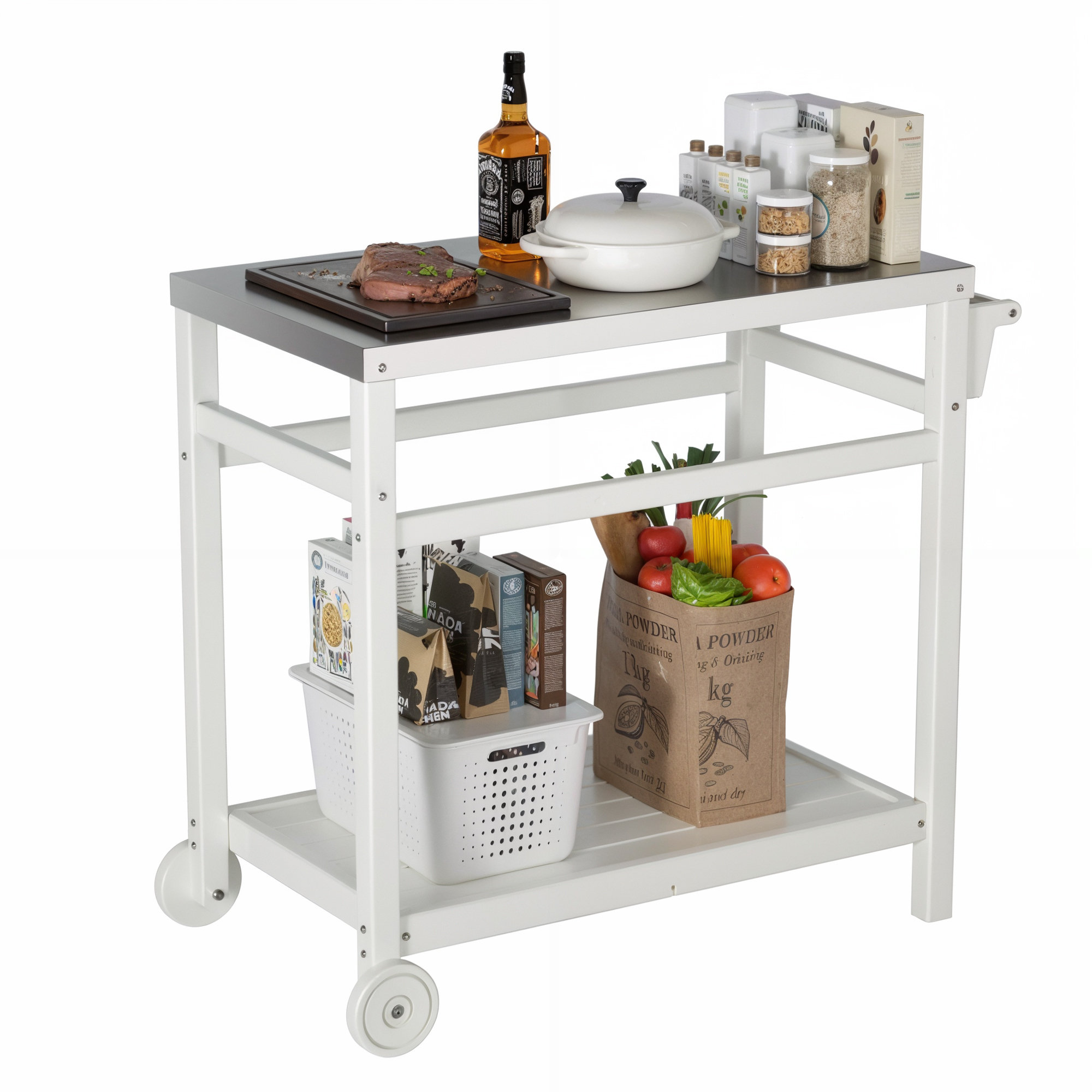 Prep & Savour Outdoor BBQ, outdoor preparation car, kitchen island cart ...