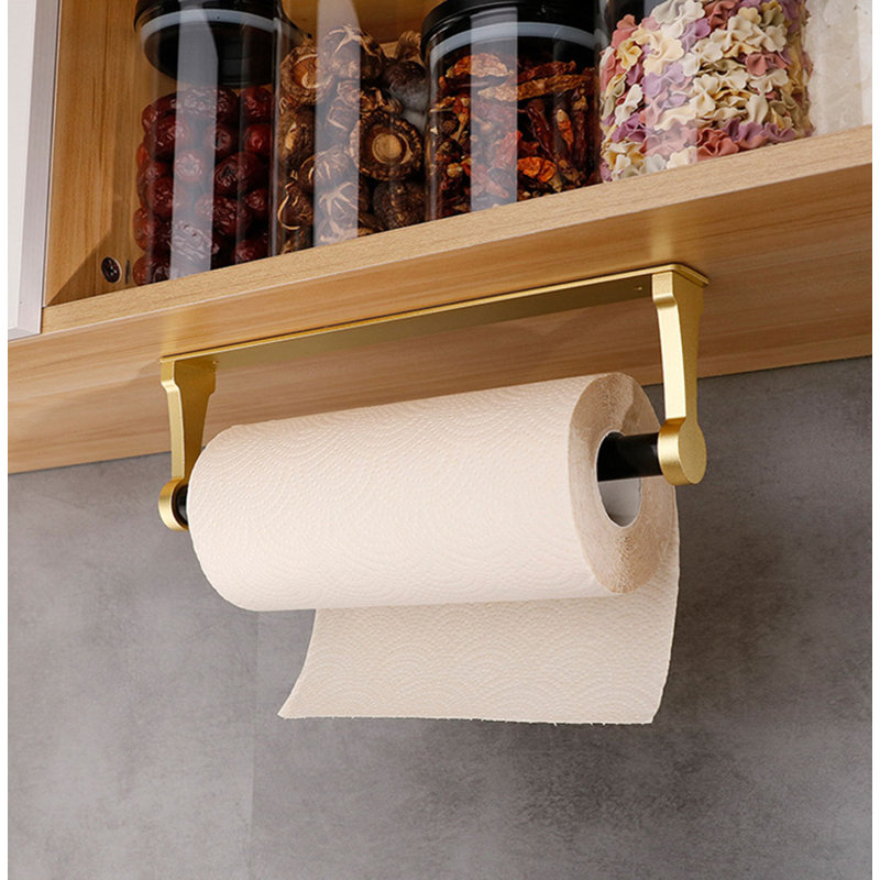 Everly Quinn Metal Wall/ Under Cabinet Mounted Paper Towel Holder | Wayfair