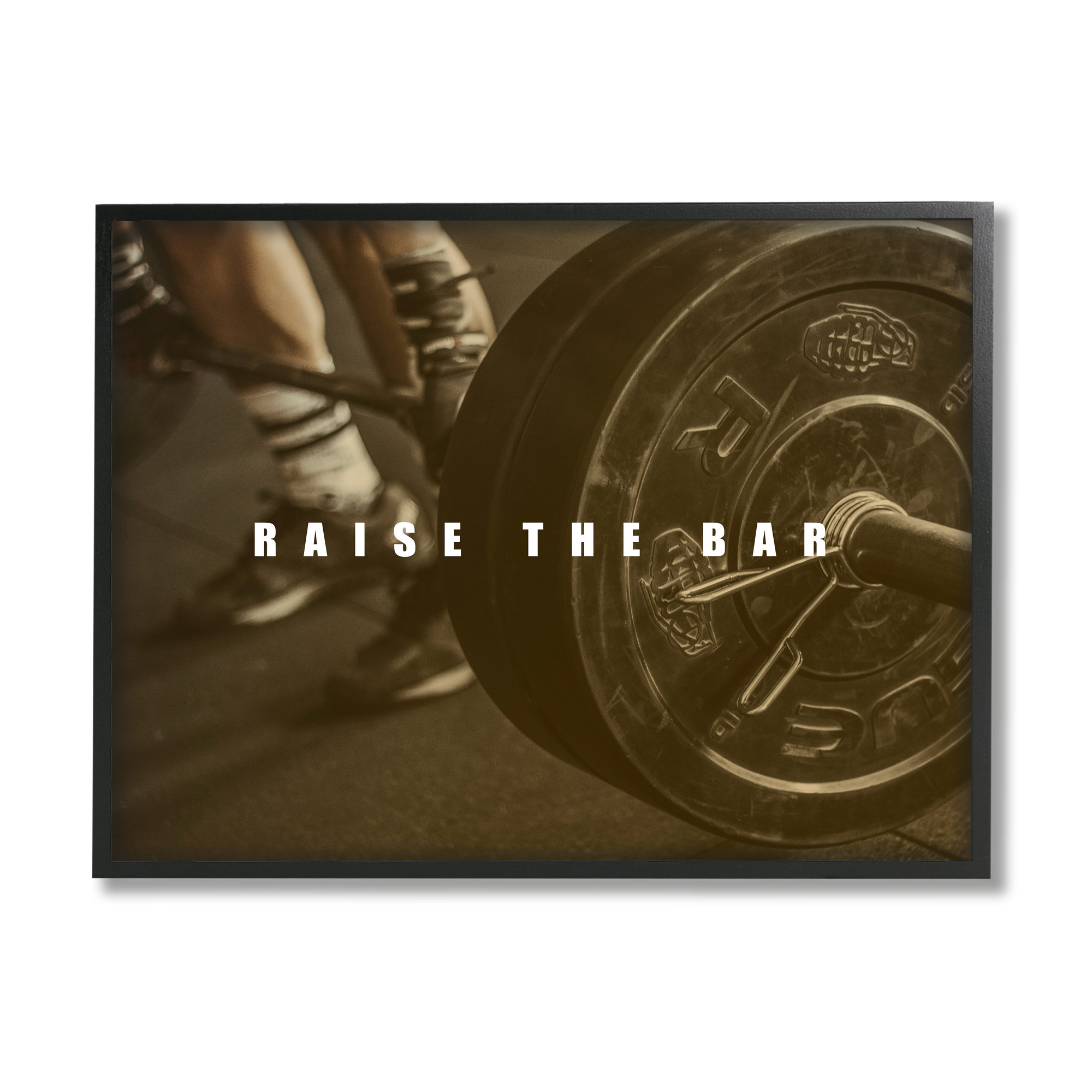 Stupell Industries " Raise The Bar Motivational Bodybuilder " by Jacob ...