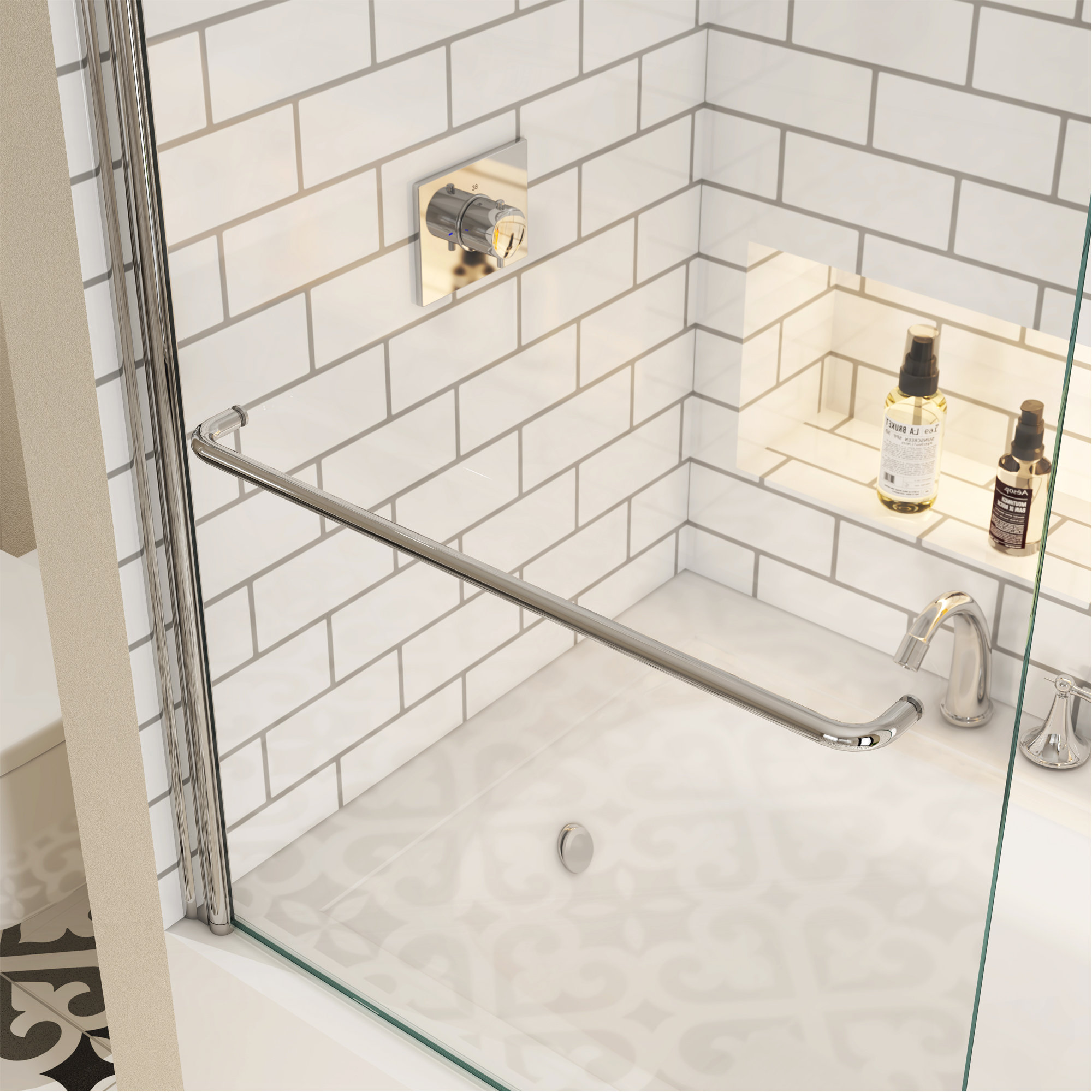 Alxfarton Bath Tub Pivot Shower Screen | Wayfair
