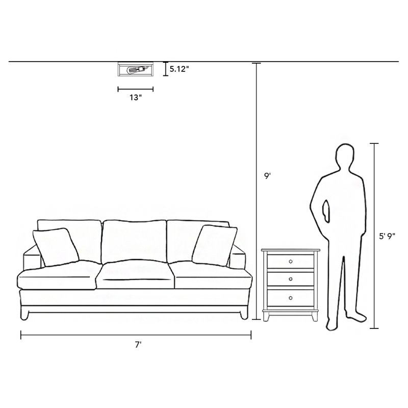 Brayden Studio® Hicks 2 - Light 13" Caged Square Flush Mount & Reviews ...