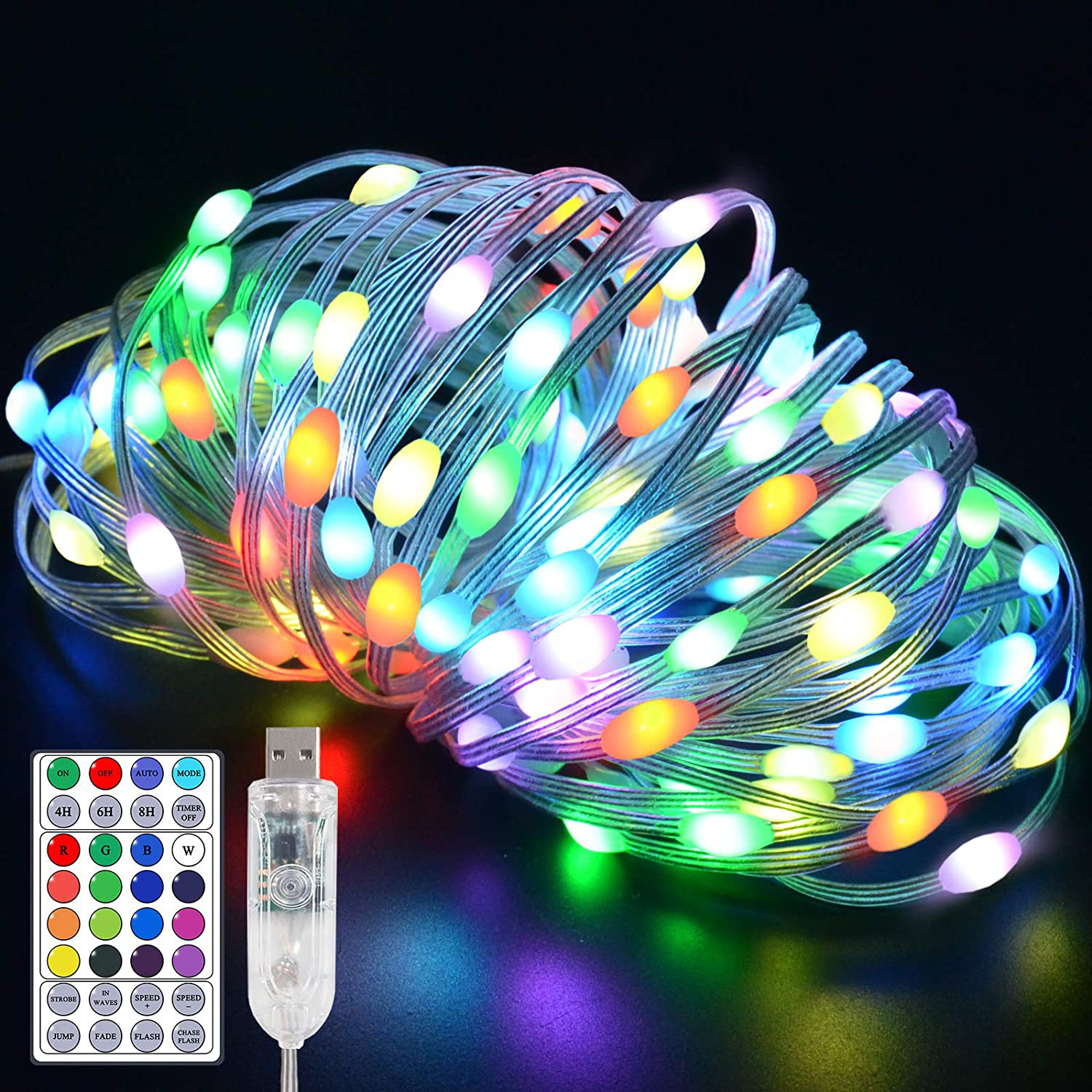 The Holiday Aisle® Color-Changing Usb-Powered 200 Led Fairy Lights With ...