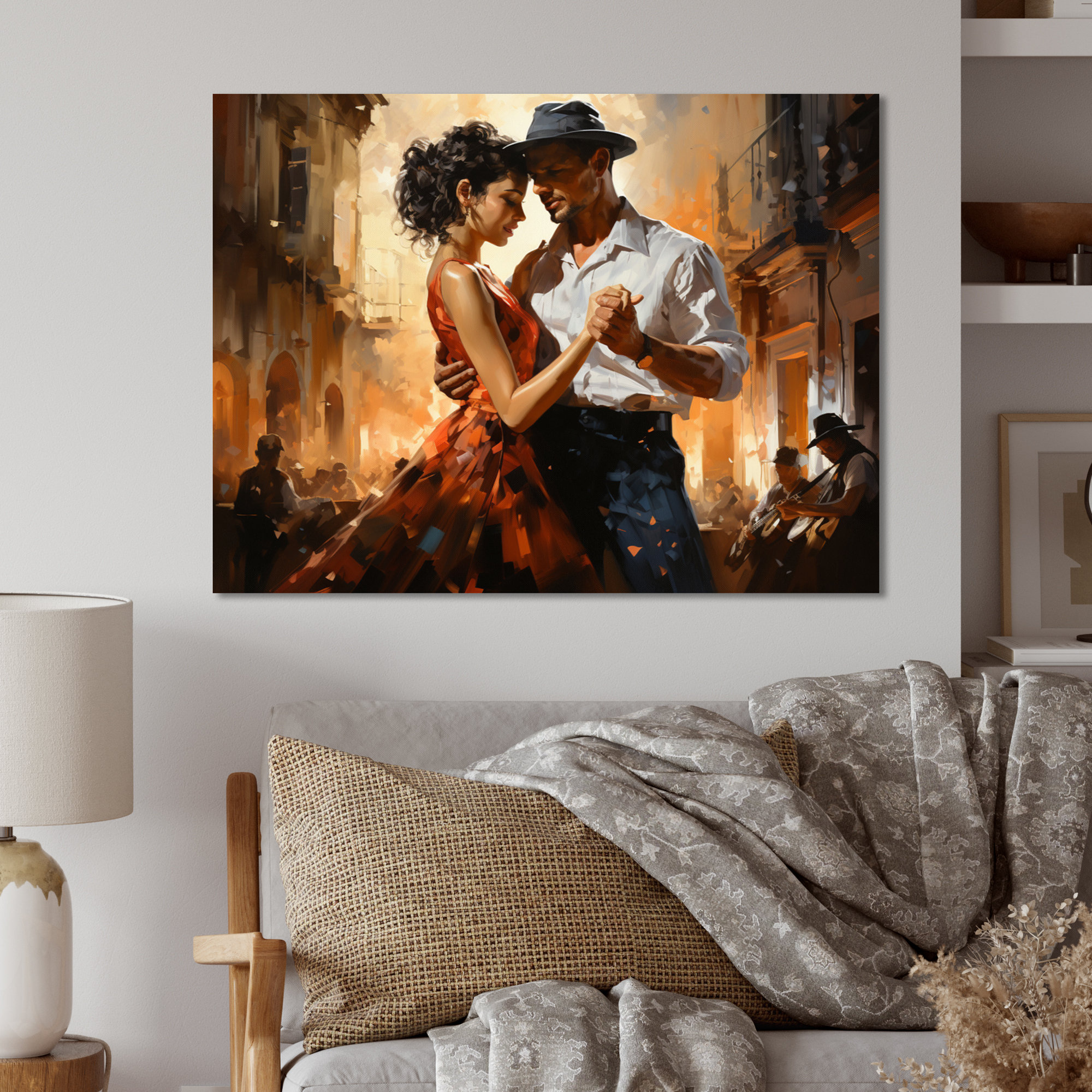 Red Barrel Studio® Cuba Salsa Nights Dancers I - Print on Metal | Wayfair