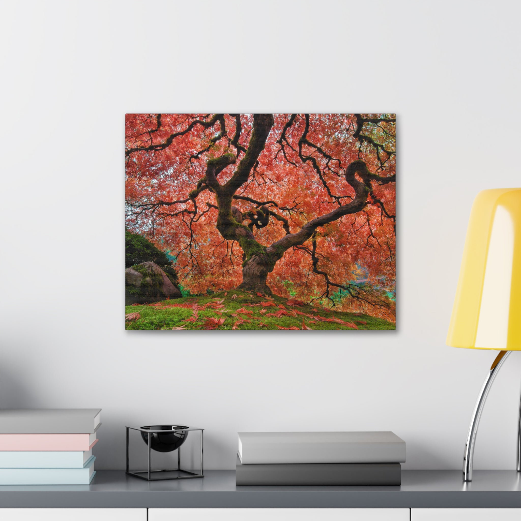Trinx Old Japanese Maple Tree In Japanese Garden Canvas Wall Art ...