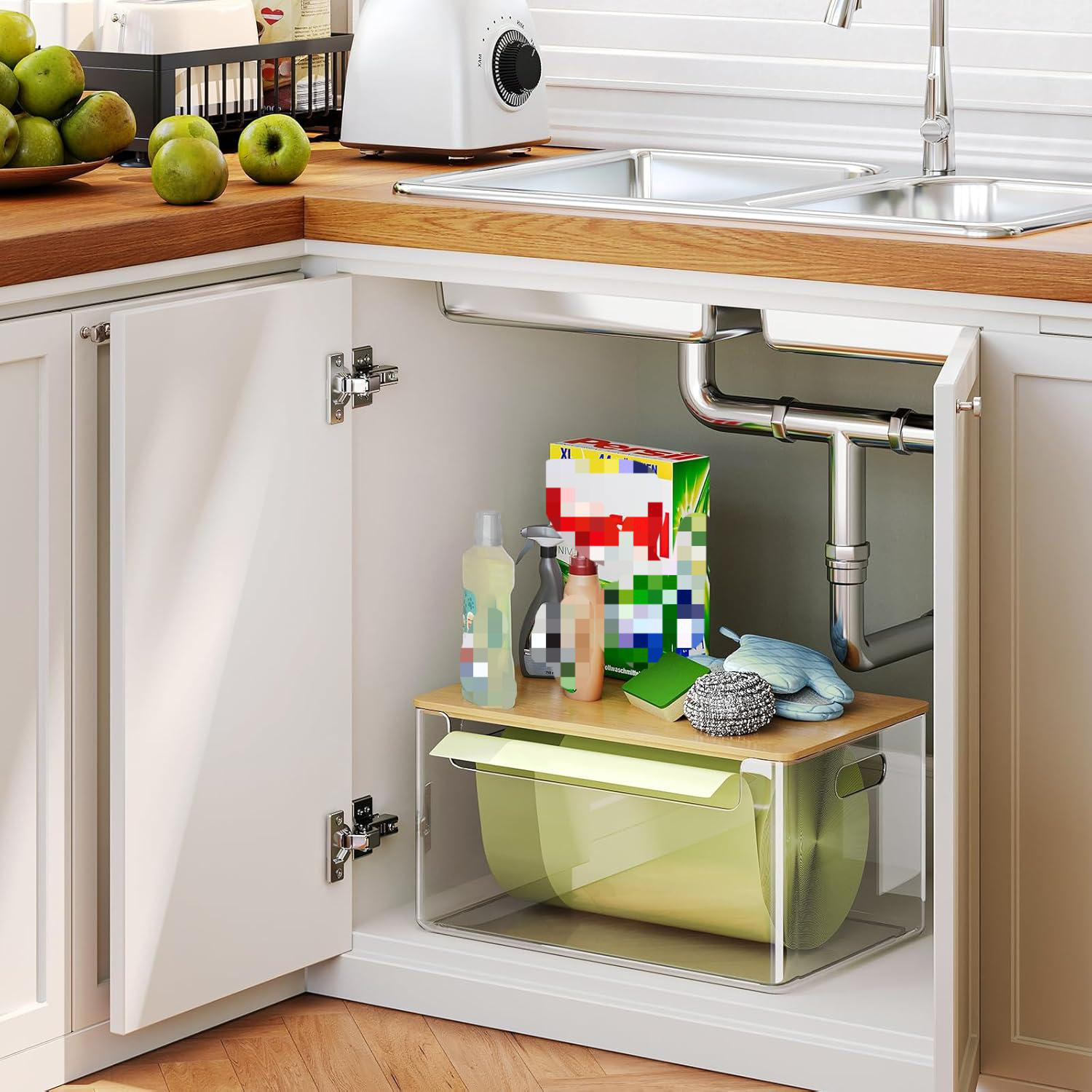 Latitude Run® 3 Pack Trash Bag Holder Dispenser With Lid, Extra Large ...