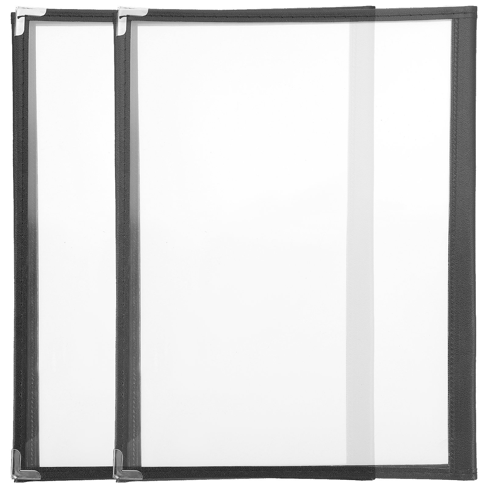 Ebern Designs 2Pcs Transparent Menu Cover PVC Binder Cover Durable ...