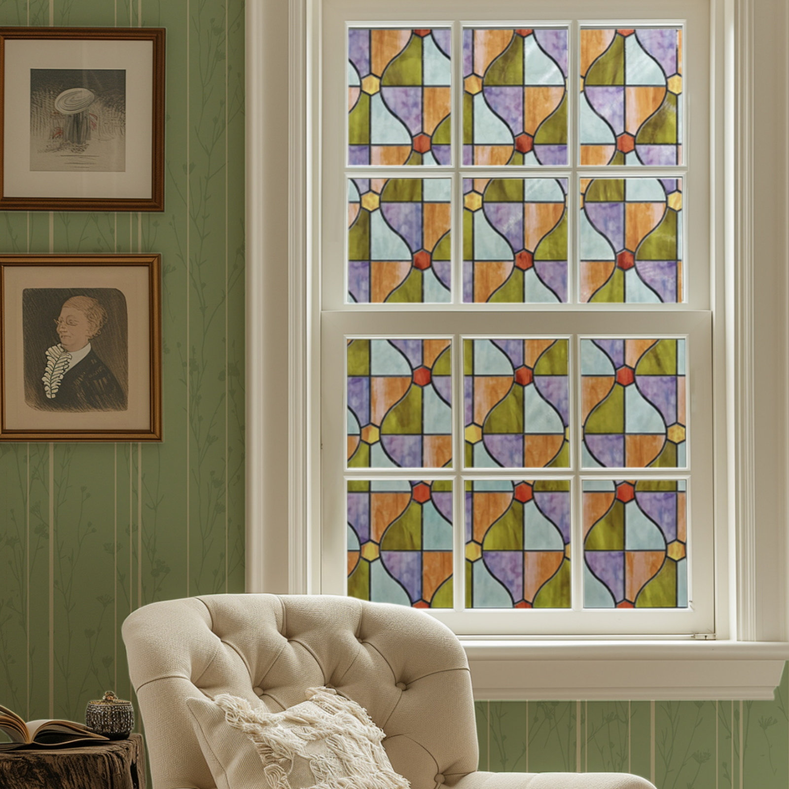 Red Barrel Studio Sacred Geometry Design Glass Accent Window Film ...